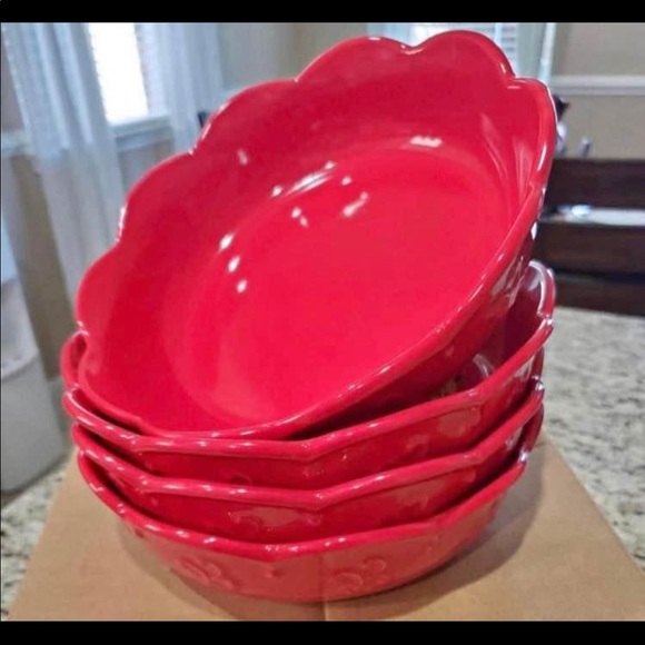 Princess House | Dining | 4 Platos Ruby De Princess House | Poshmark